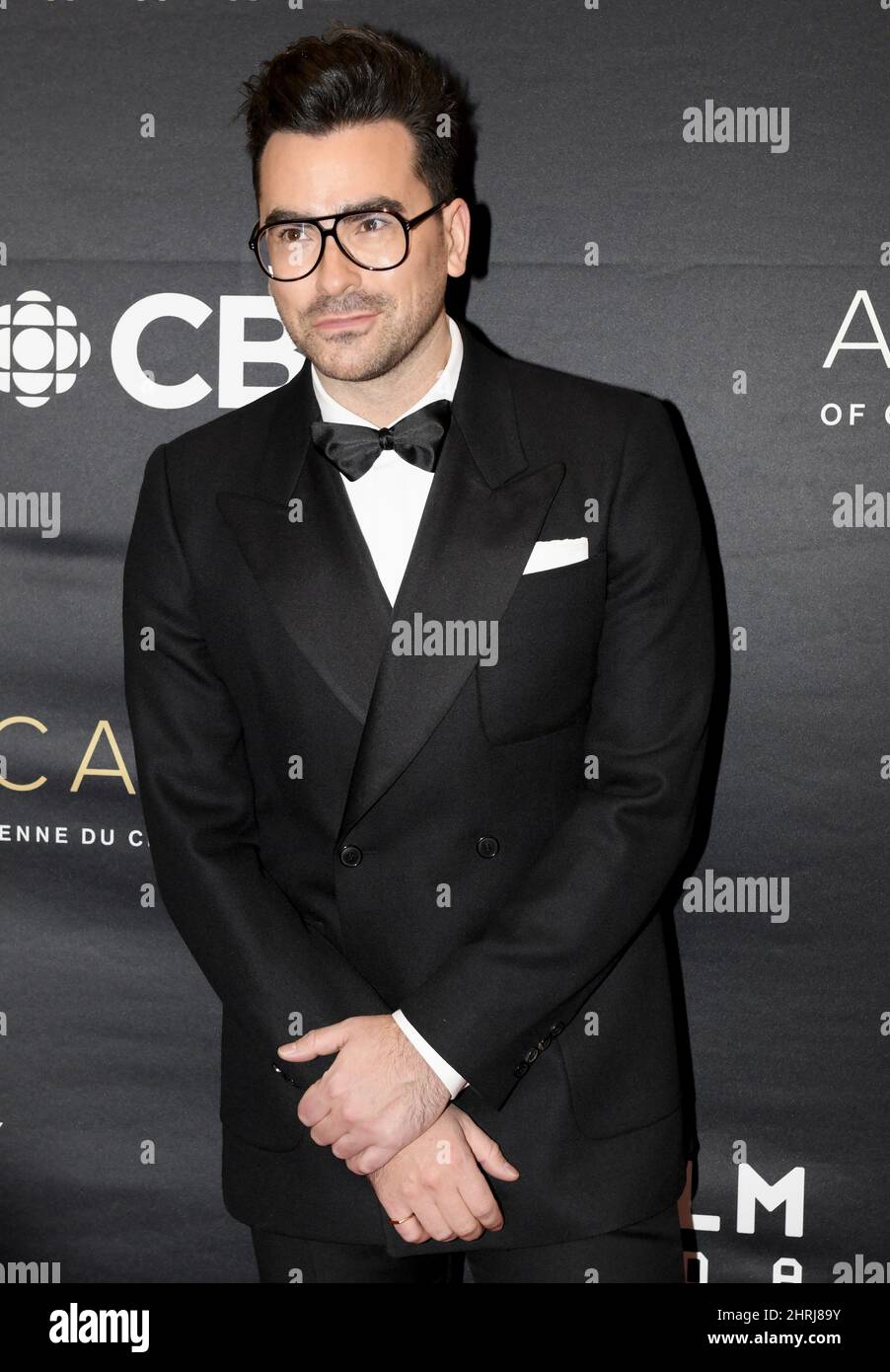 Daniel Levy poses on the red carpet at the Canadian Screen Awards in ...