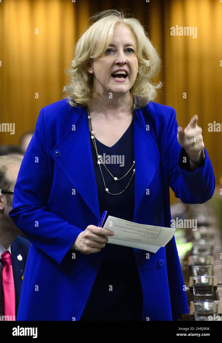 Conservative MP Lisa Raitt asks a question during question period in ...