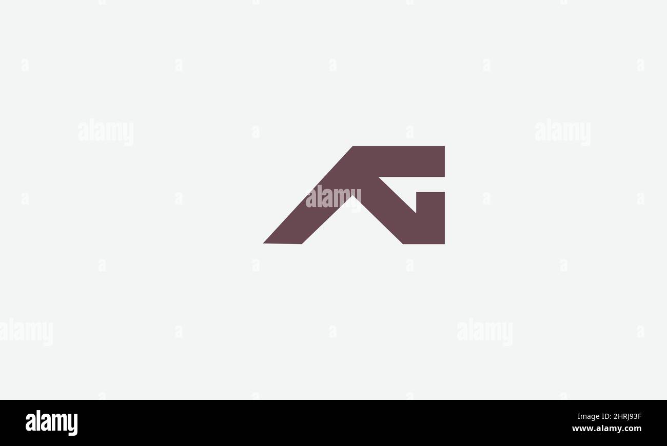 Alphabet letters Initials Monogram logo AG, GA, A and G Stock Vector ...