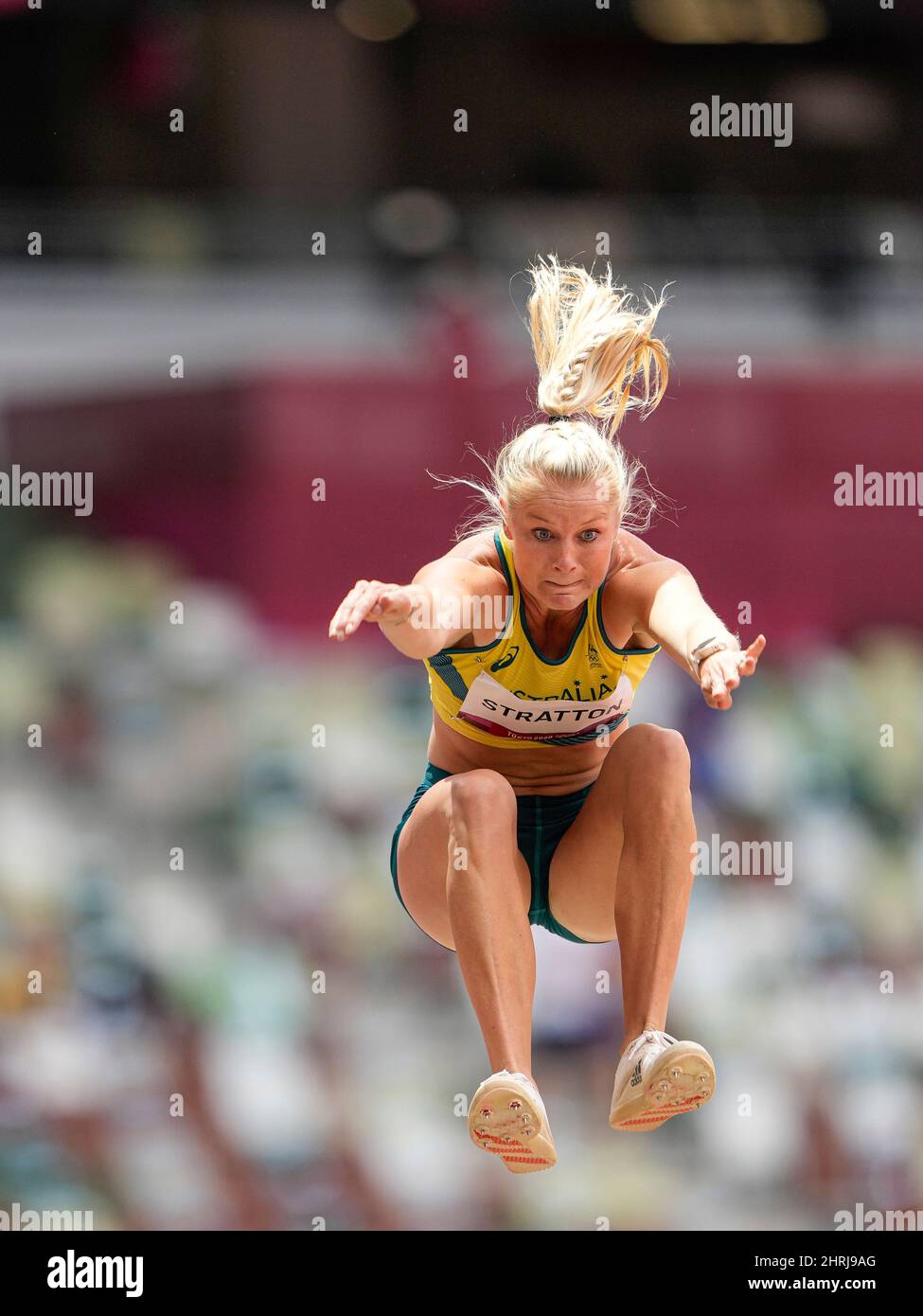 Brooke Stratton participating in the Tokyo 2020 Olympic Games in the ...