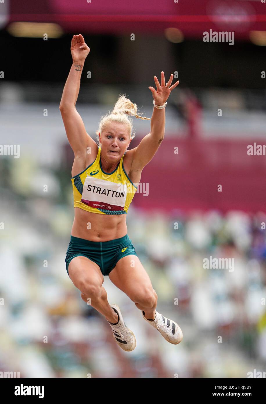 Brooke Stratton participating in the Tokyo 2020 Olympic Games in the ...