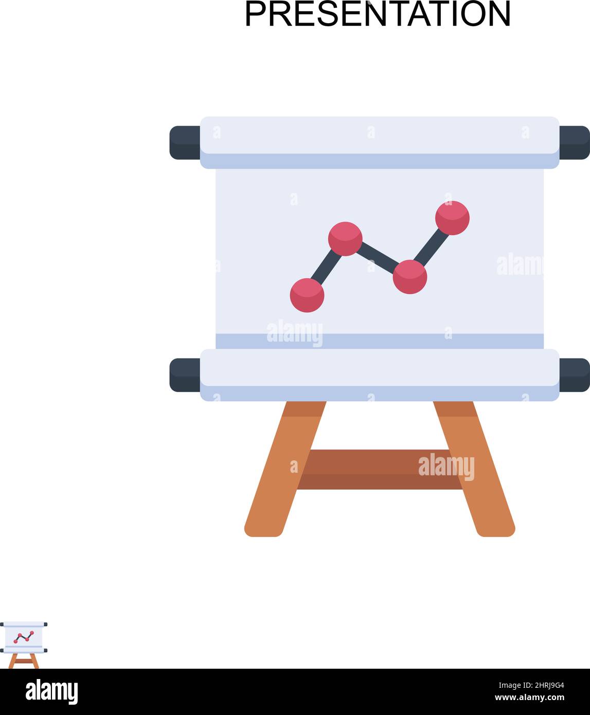 Presentation Simple Vector Icon Illustration Symbol Design Template For Web Mobile Ui Element