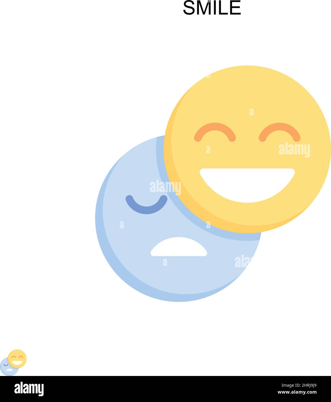 Smile Simple vector icon. Illustration symbol design template for web ...
