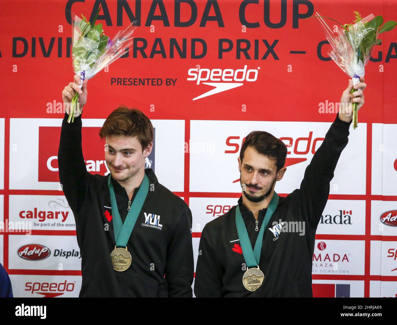 Canada's Francois Imbeau-Dulac, right, and Philippe Gagne celebrate ...