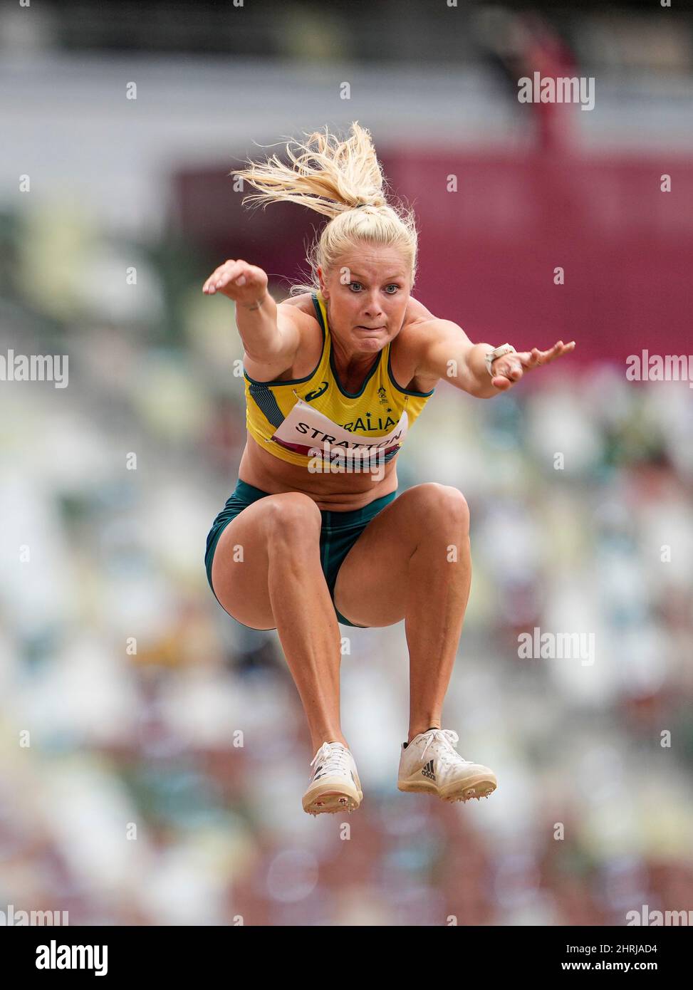 Brooke Stratton participating in the Tokyo 2020 Olympic Games in the ...