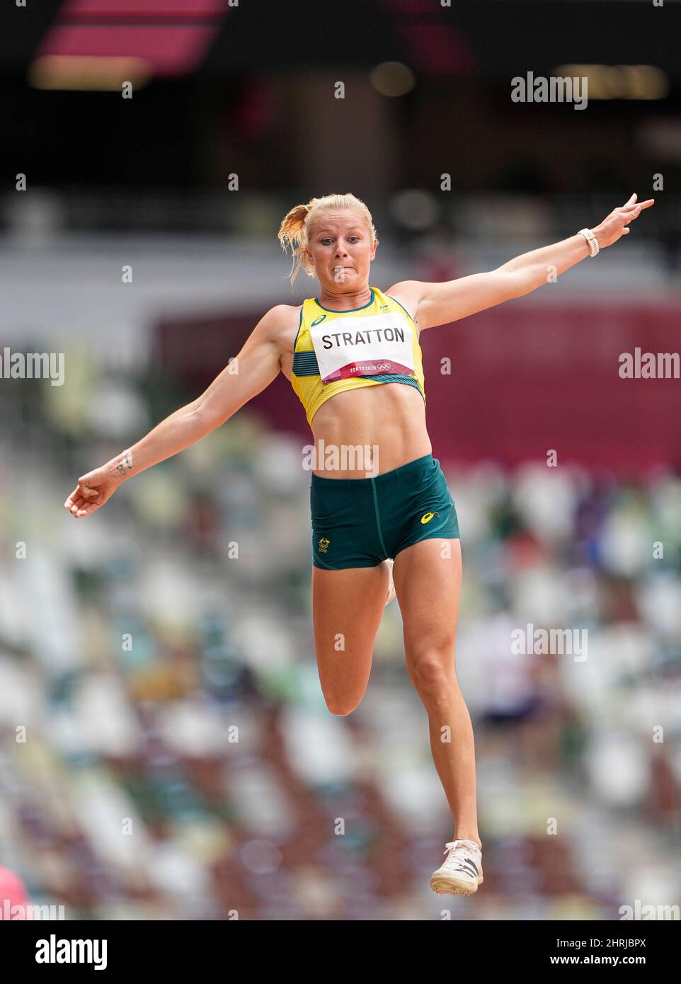 Brooke Stratton participating in the Tokyo 2020 Olympic Games in the ...