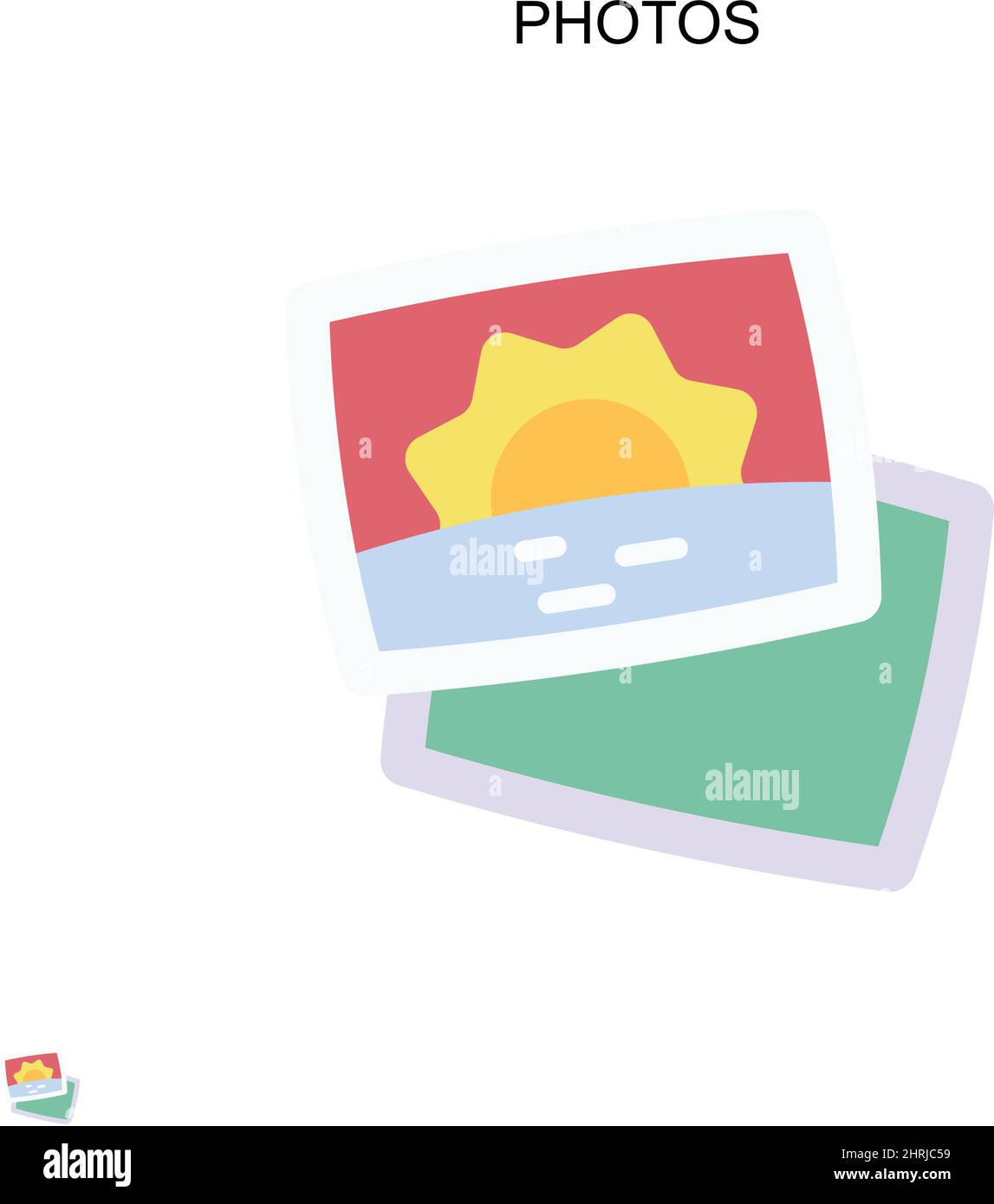 Photos Simple Vector Icon Illustration Symbol Design Template For Web