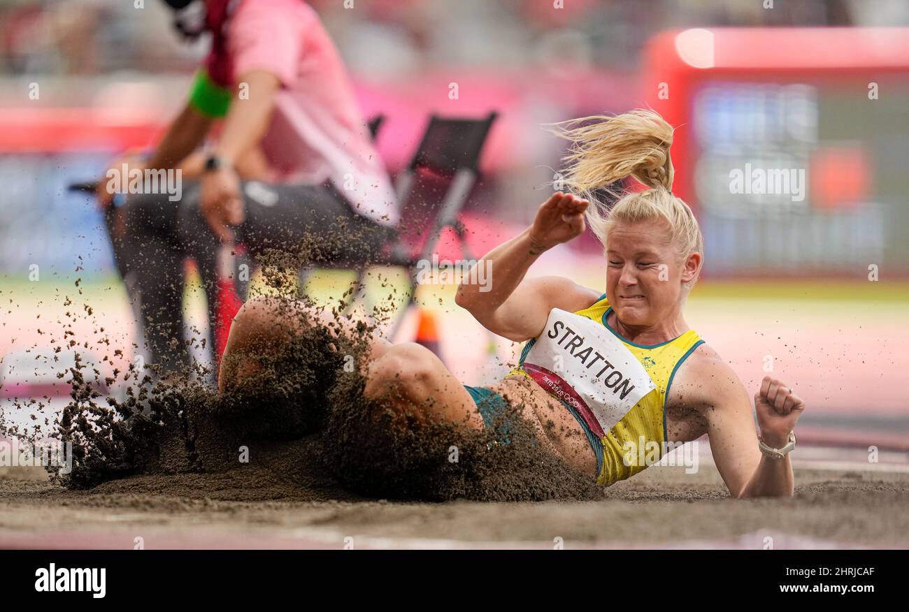 Brooke Stratton participating in the Tokyo 2020 Olympic Games in the ...