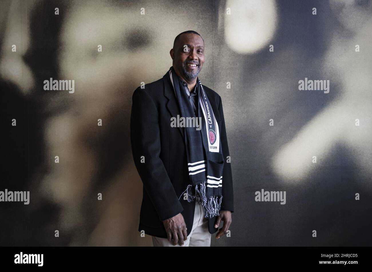 Former CFL player Terry Greer poses for a portrait at the Class of 2019 ...