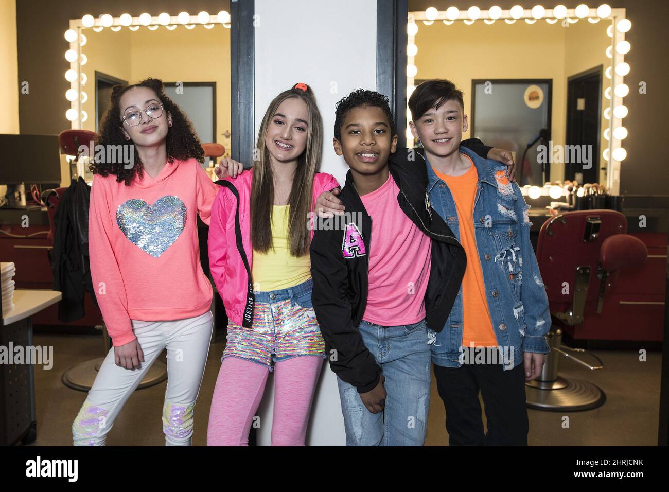 Mini Pop Kids, left to right, Avery Da Cunha, Jazzy Fauchere, Eliseo ...