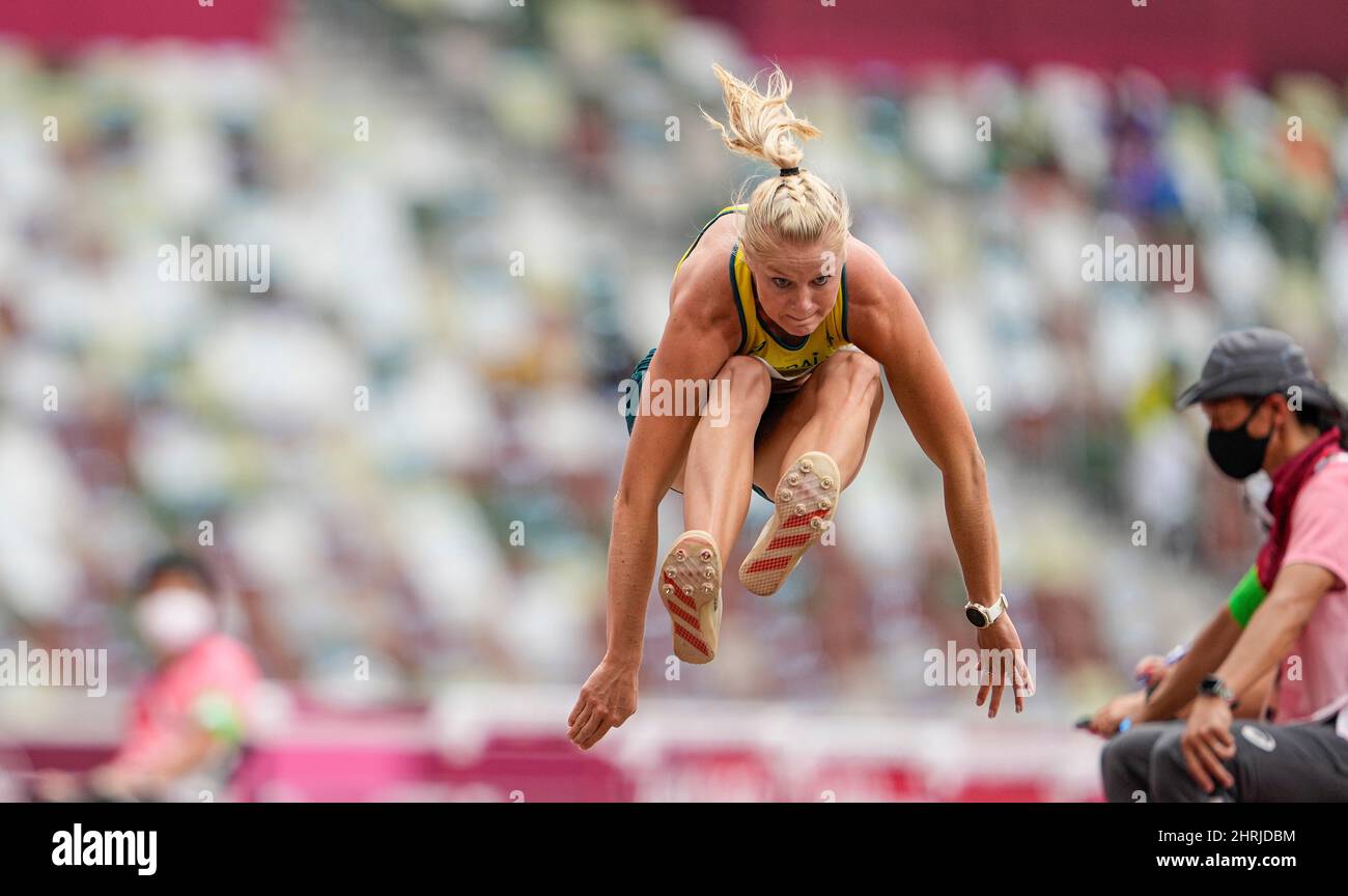 Brooke Stratton participating in the Tokyo 2020 Olympic Games in the ...