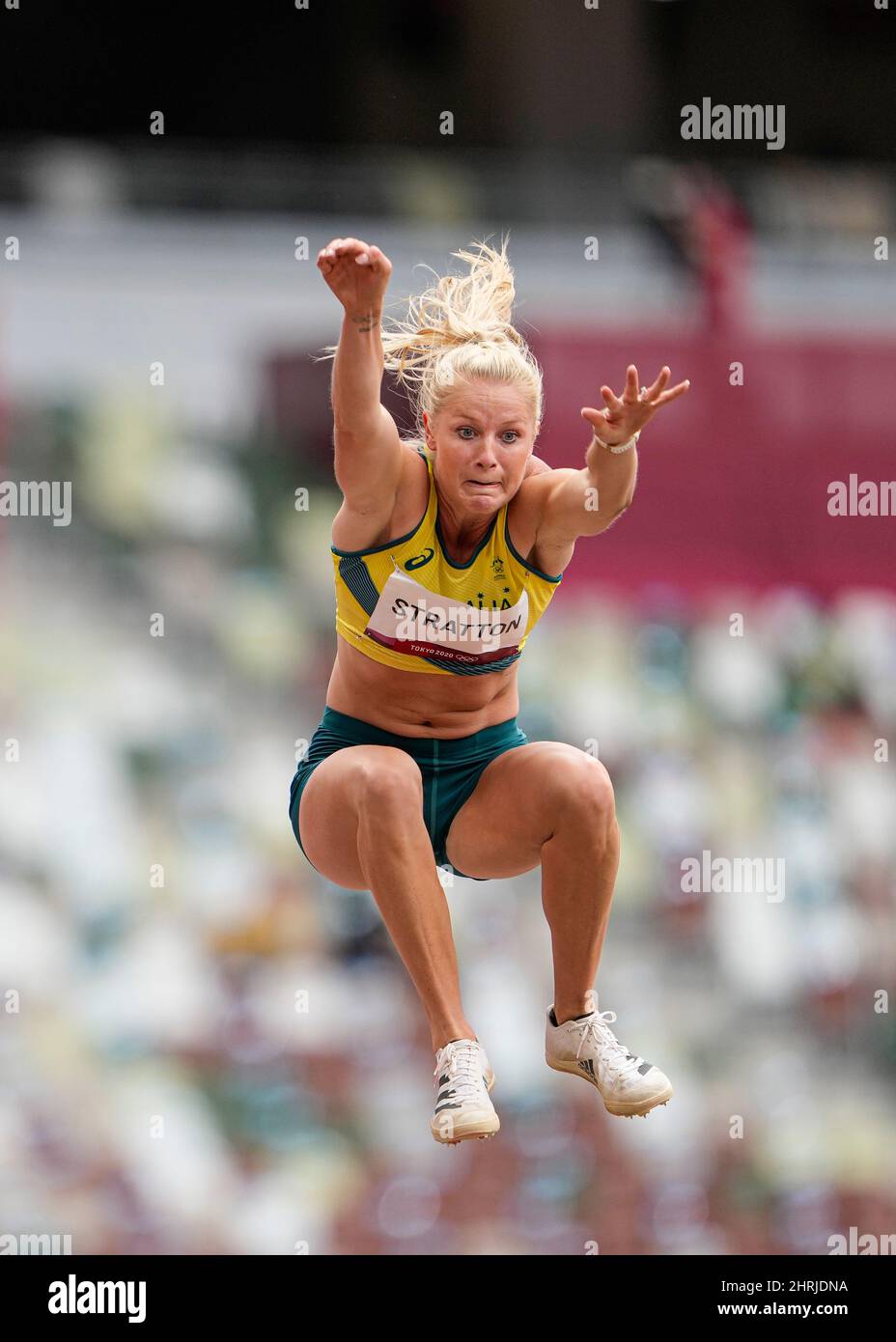 Brooke Stratton participating in the Tokyo 2020 Olympic Games in the ...