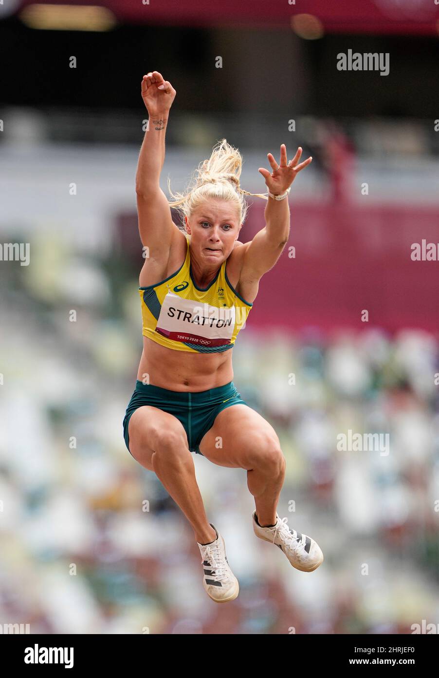 Brooke Stratton participating in the Tokyo 2020 Olympic Games in the ...