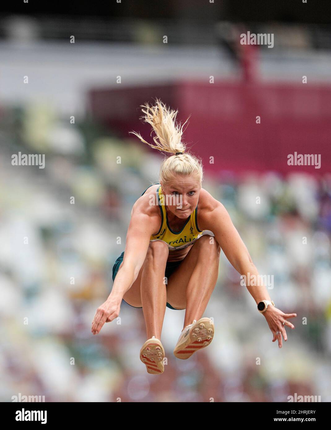 Brooke Stratton participating in the Tokyo 2020 Olympic Games in the ...