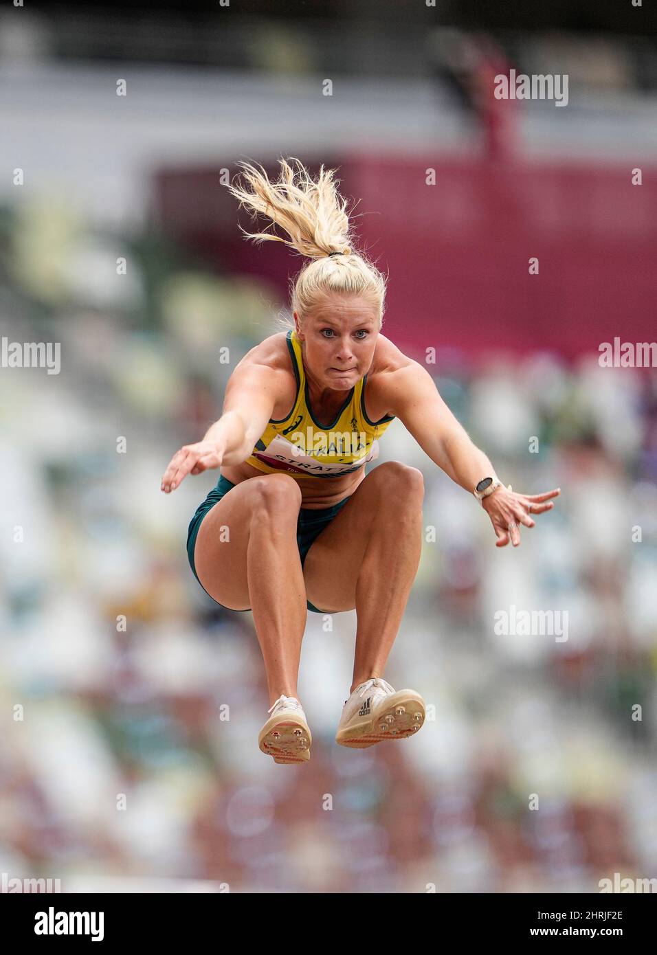 Brooke Stratton participating in the Tokyo 2020 Olympic Games in the ...