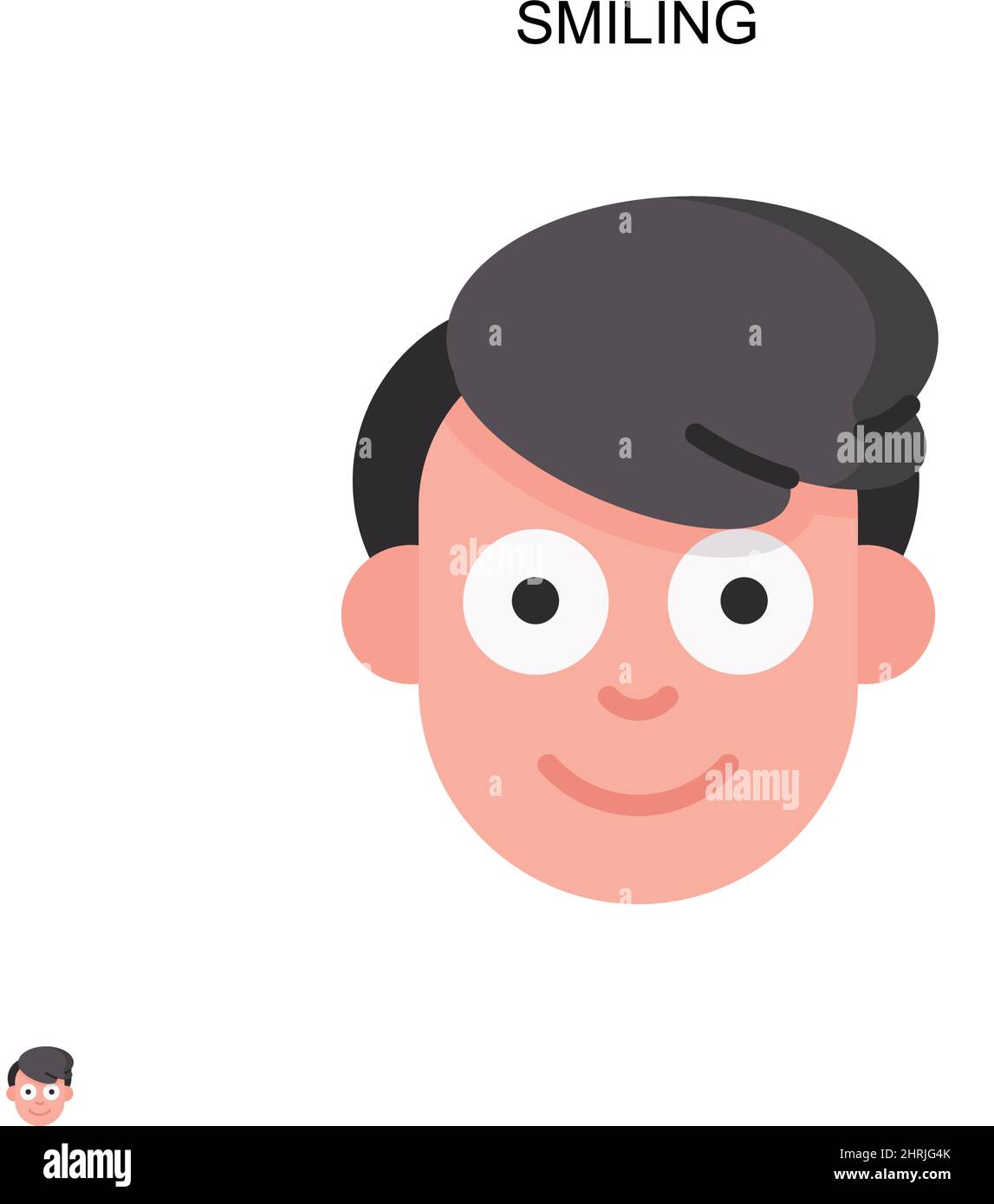 Young model smiling Stock Vector Images - Alamy