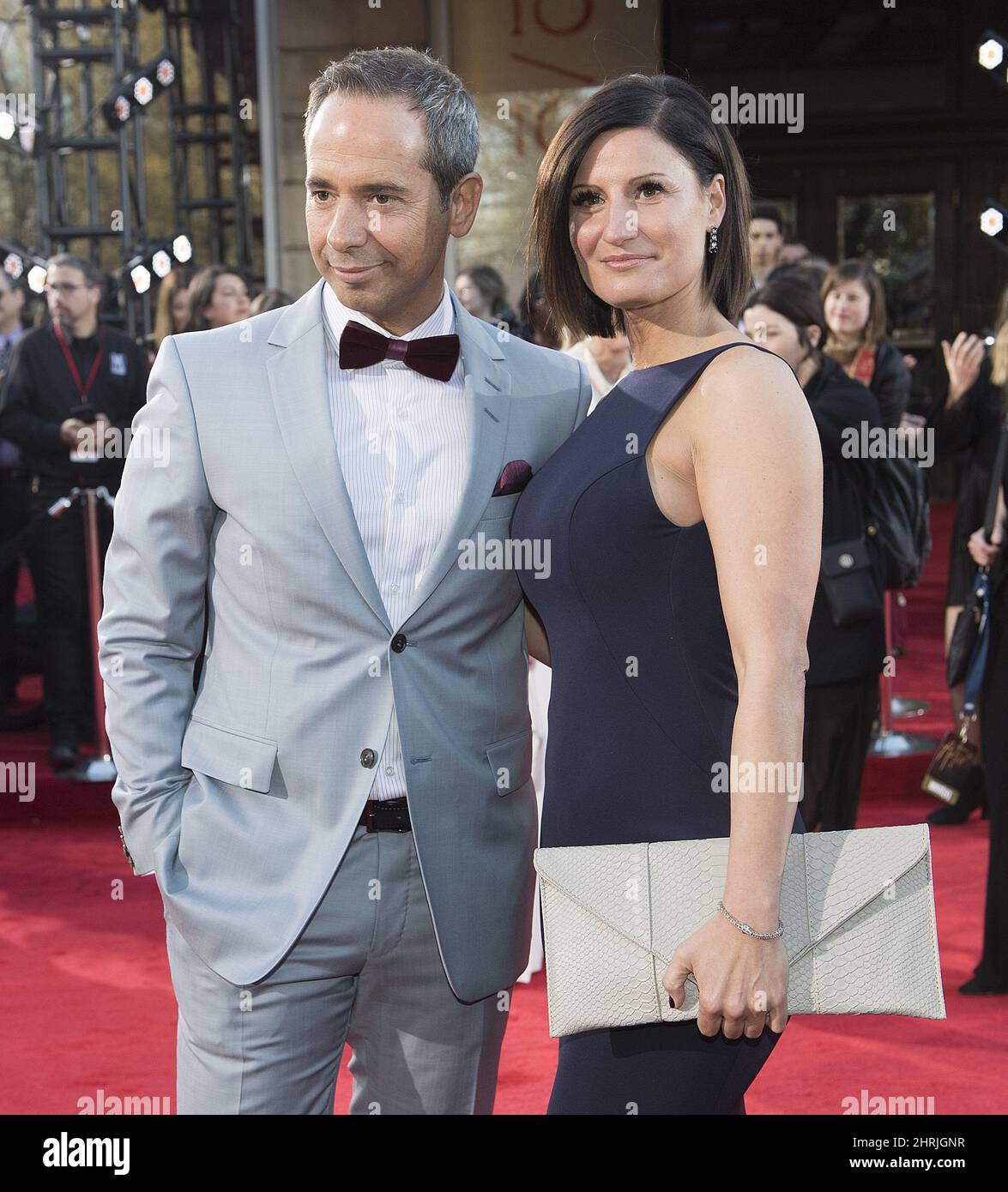 Jose Gaudet, left, and guest arrive at the Gala Artis awards ceremony ...