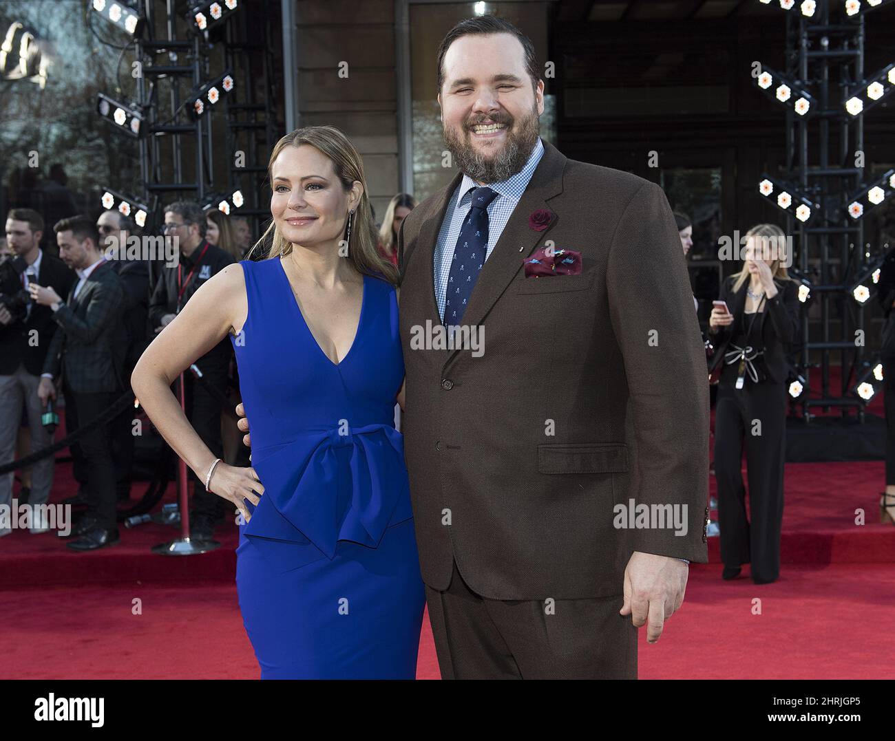 Catherine-Anne Toupin and Antoine Bertrand arrive at the Gala Artis ...