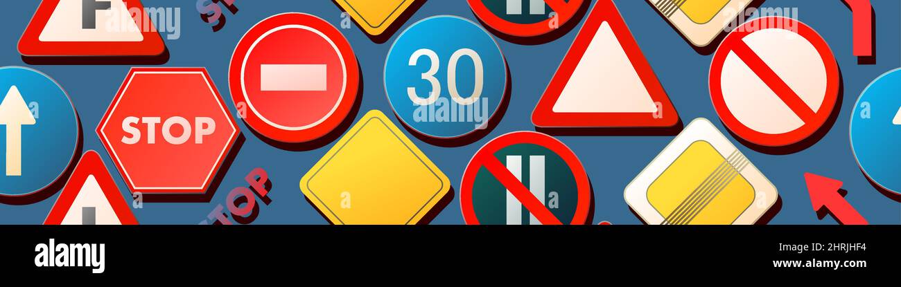 Funny Cartoon Highway Signs