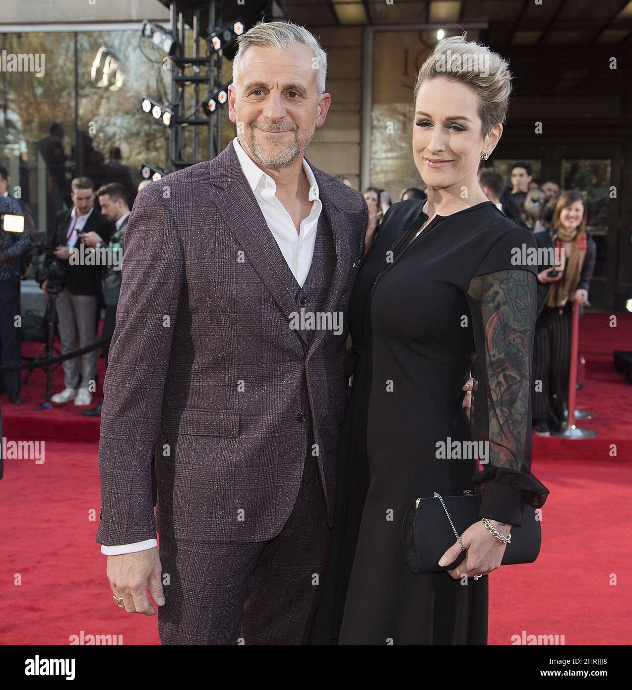 Patrick Huard and guest arrive at the Gala Artis awards ceremony in ...