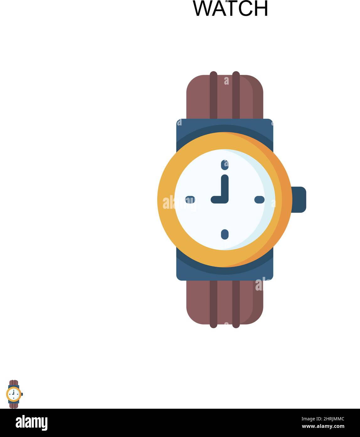 Watch Simple vector icon. Illustration symbol design template for web ...