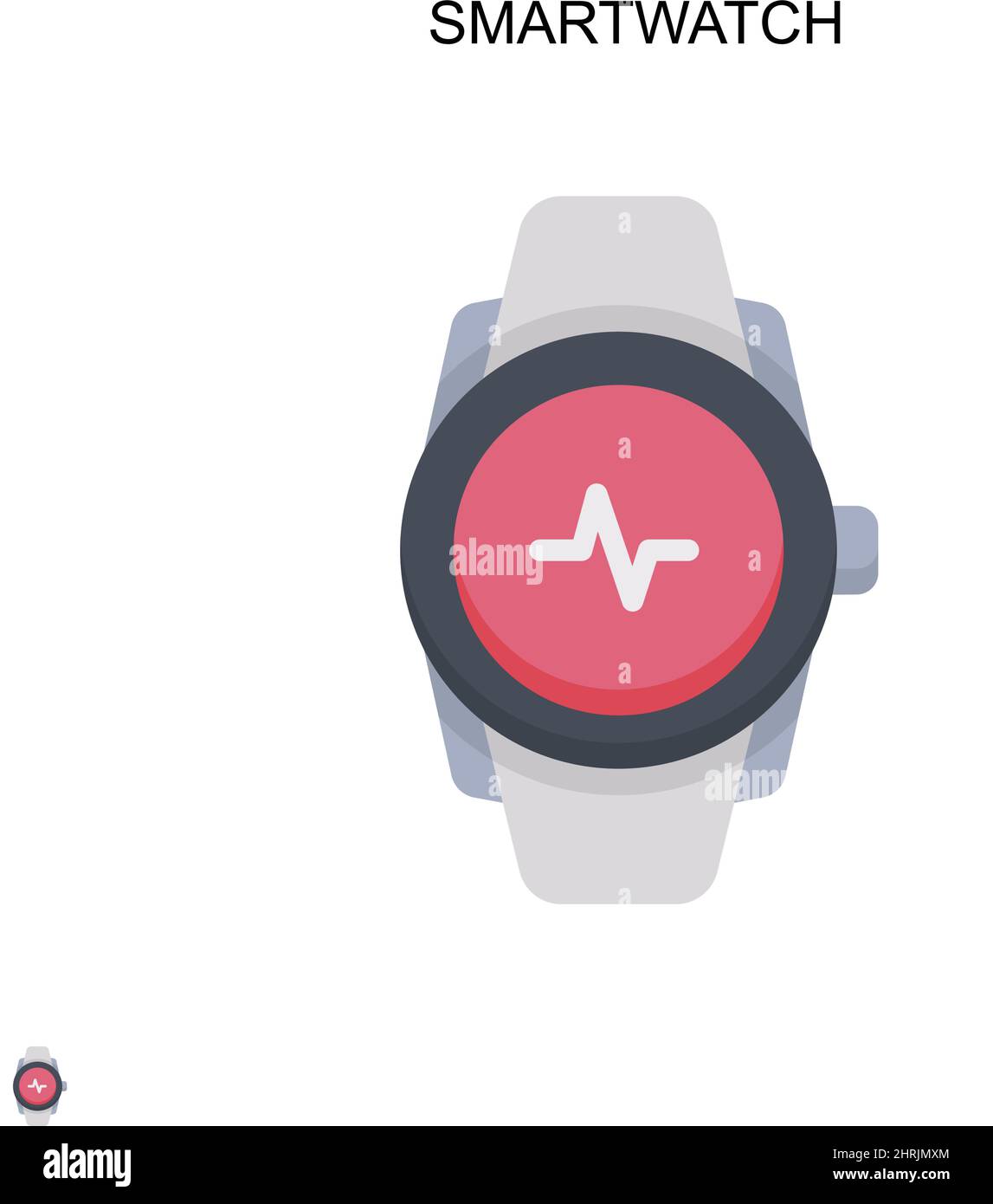 Smartwatch Simple vector icon. Illustration symbol design template for ...