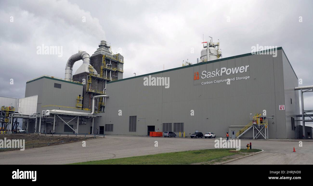 The SaskPower carbon capture and storage facility is pictured at the ...