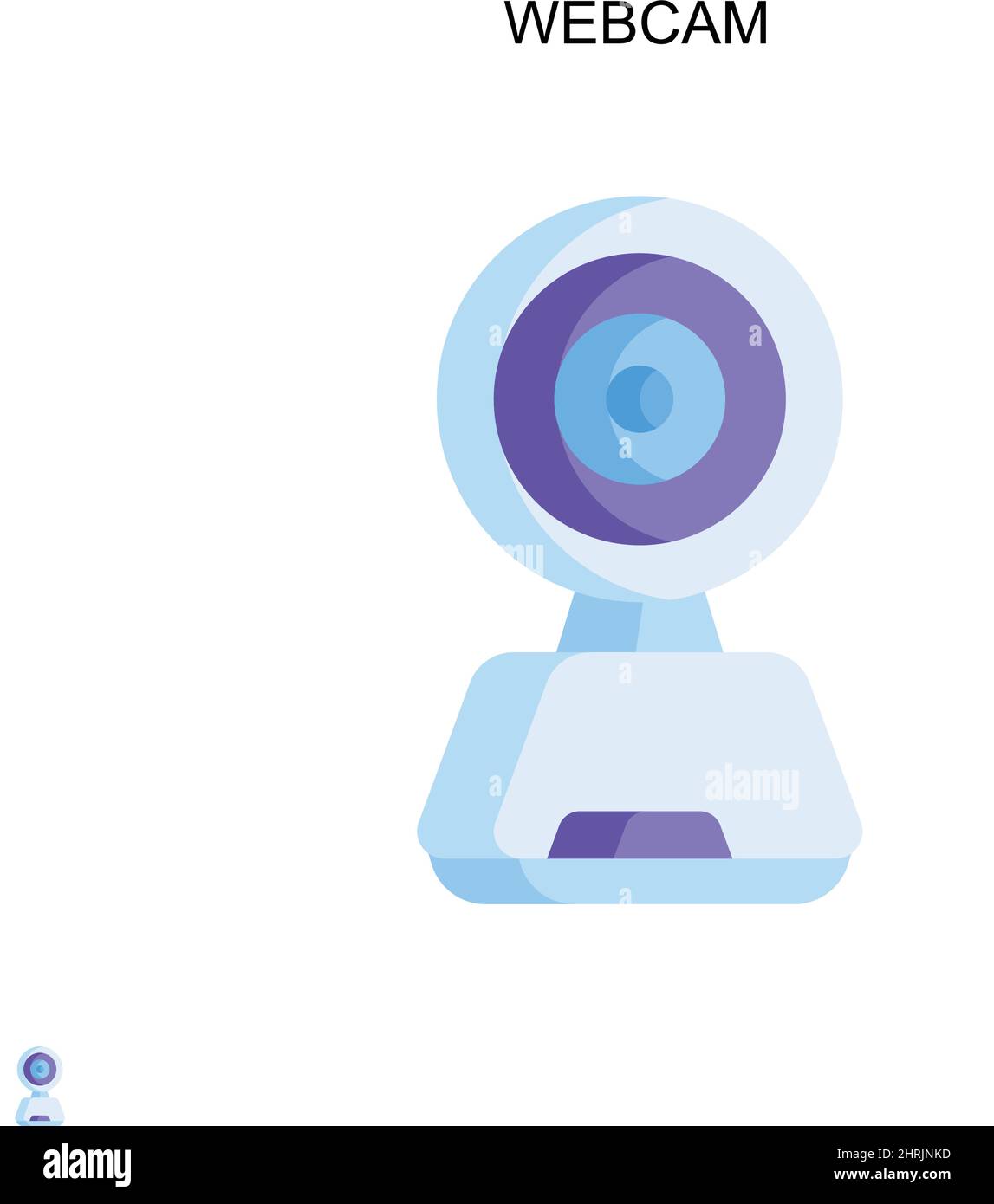 Webcam Simple vector icon. Illustration symbol design template for web ...