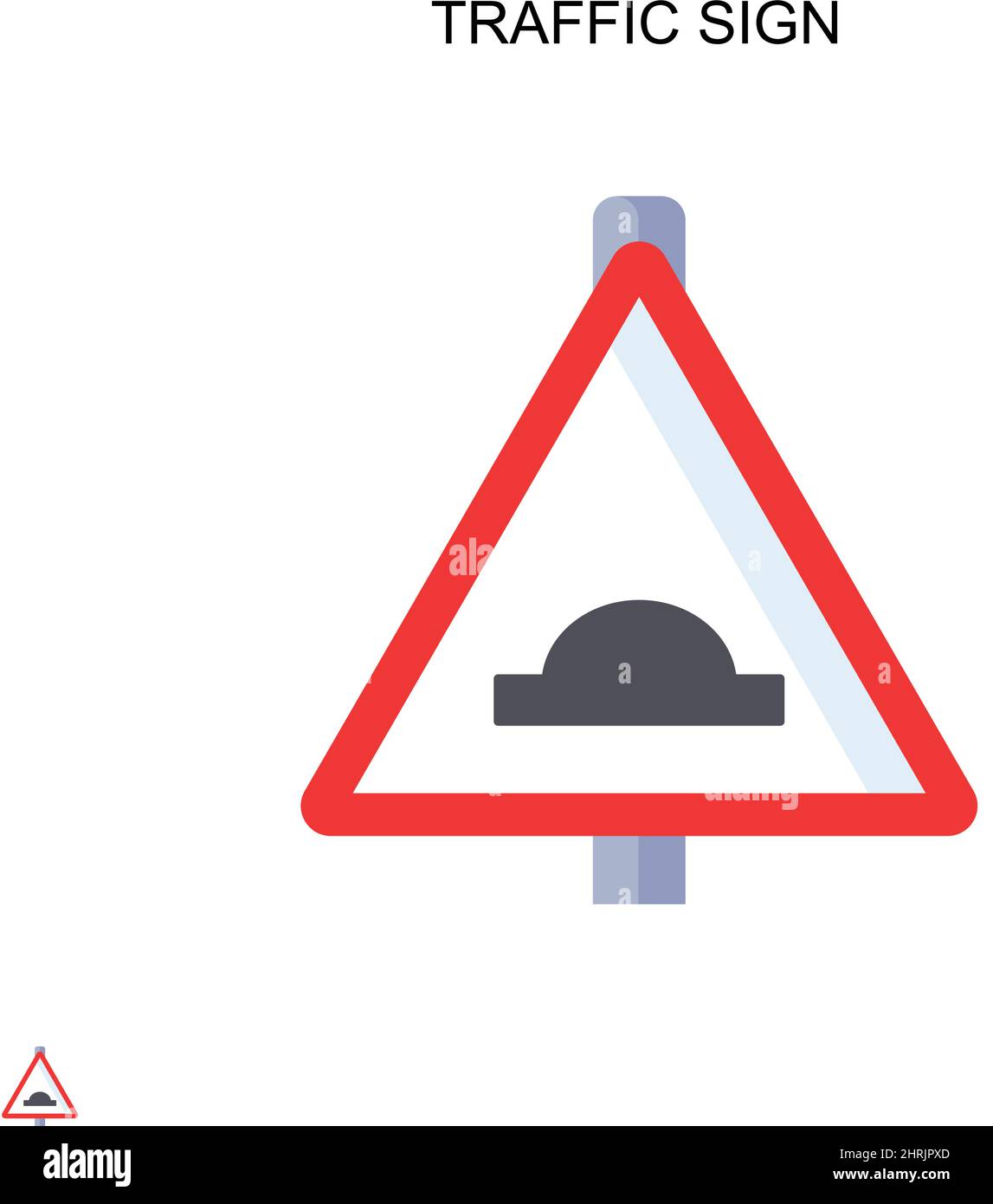 Traffic sign Simple vector icon. Illustration symbol design template ...