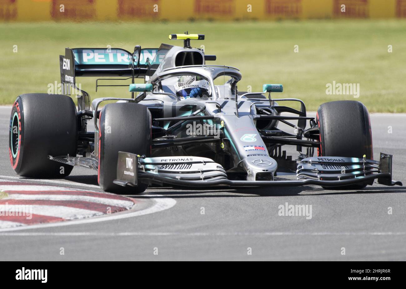 Mercedes driver Valtteri Bottas of Finland takes a turn at the Senna ...