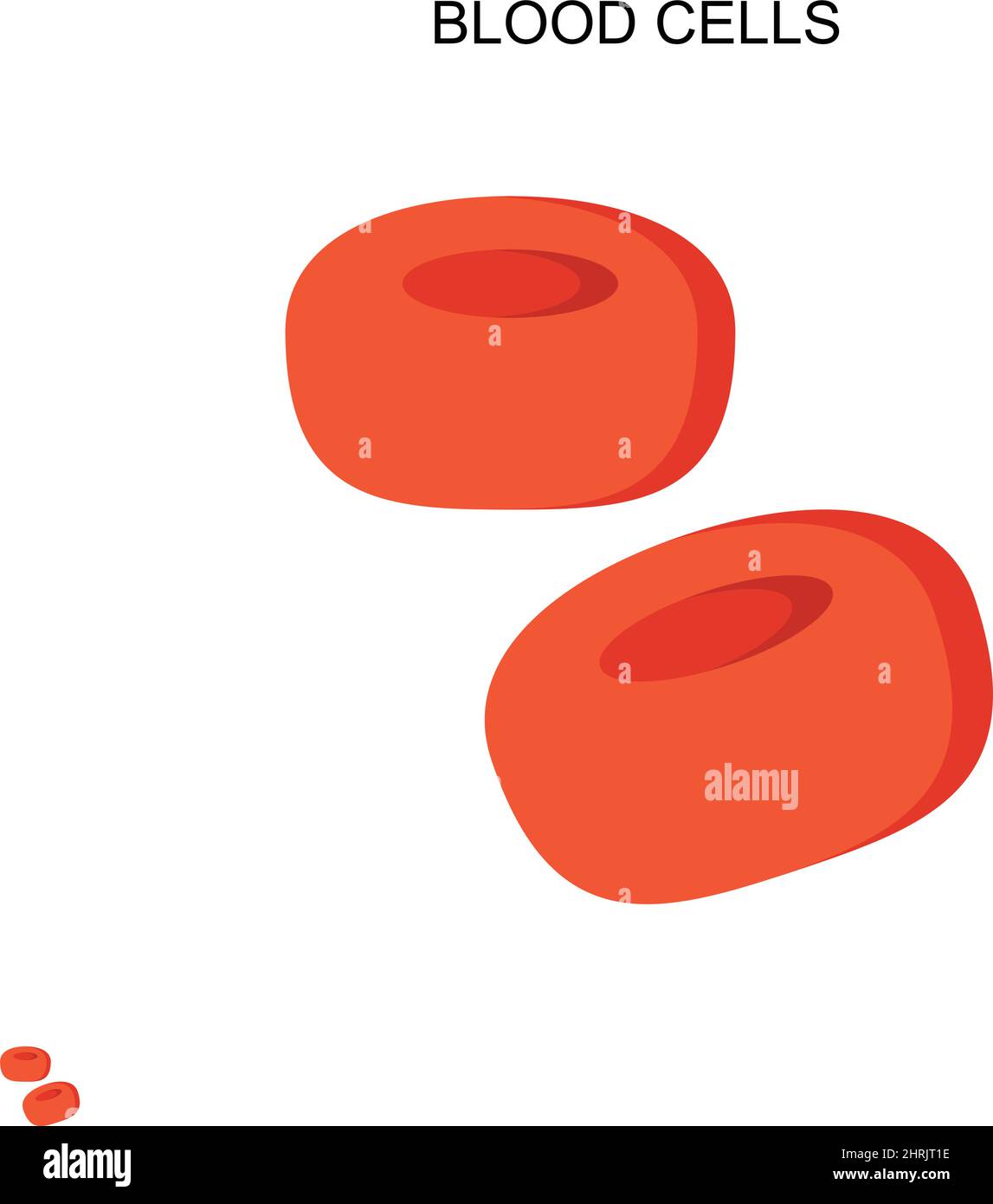 Blood cells Simple vector icon. Illustration symbol design template for ...