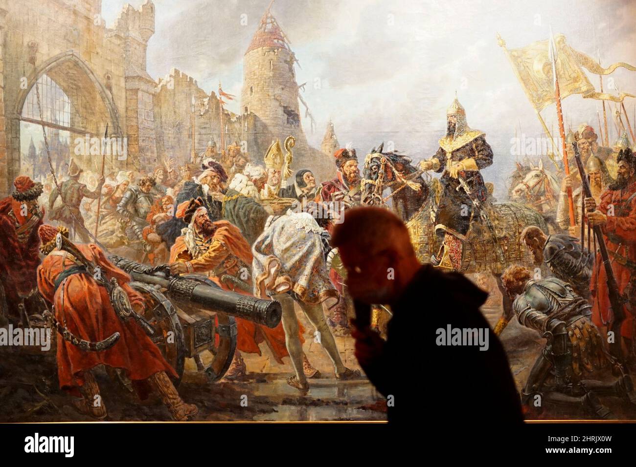 A man seen in front of 'Ivan the Terrible in Livonia (Kokenhausen ...