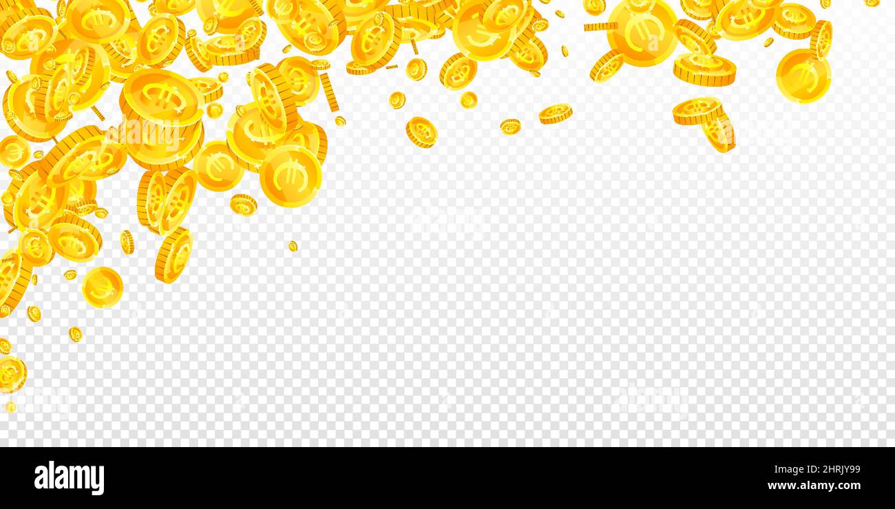 Pile euro eur coins Stock Vector Images - Alamy