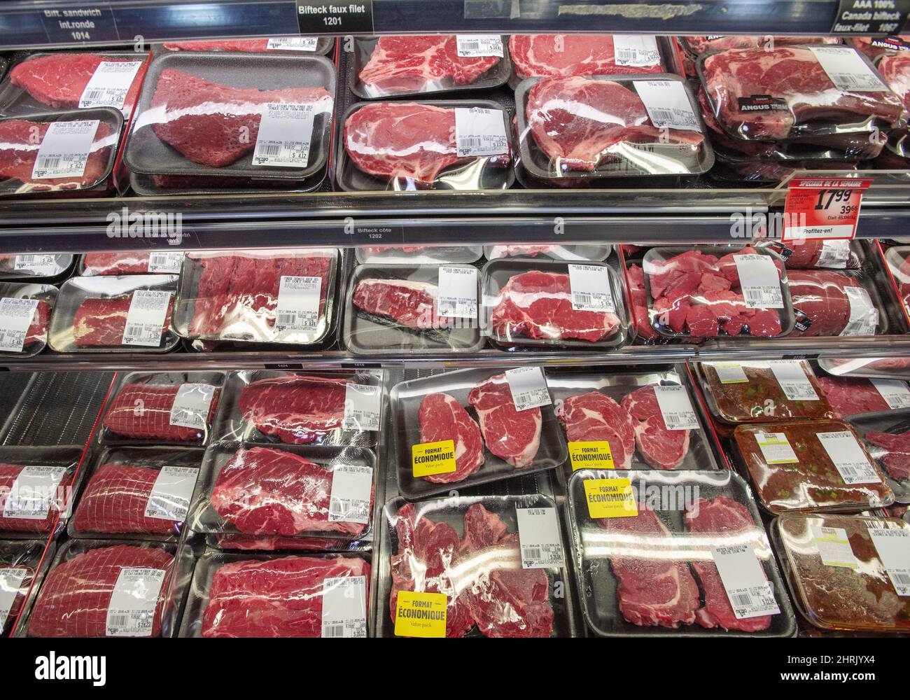 Cuts of beef are seen at a supermarket Wednesday, June 26, 2019 in ...