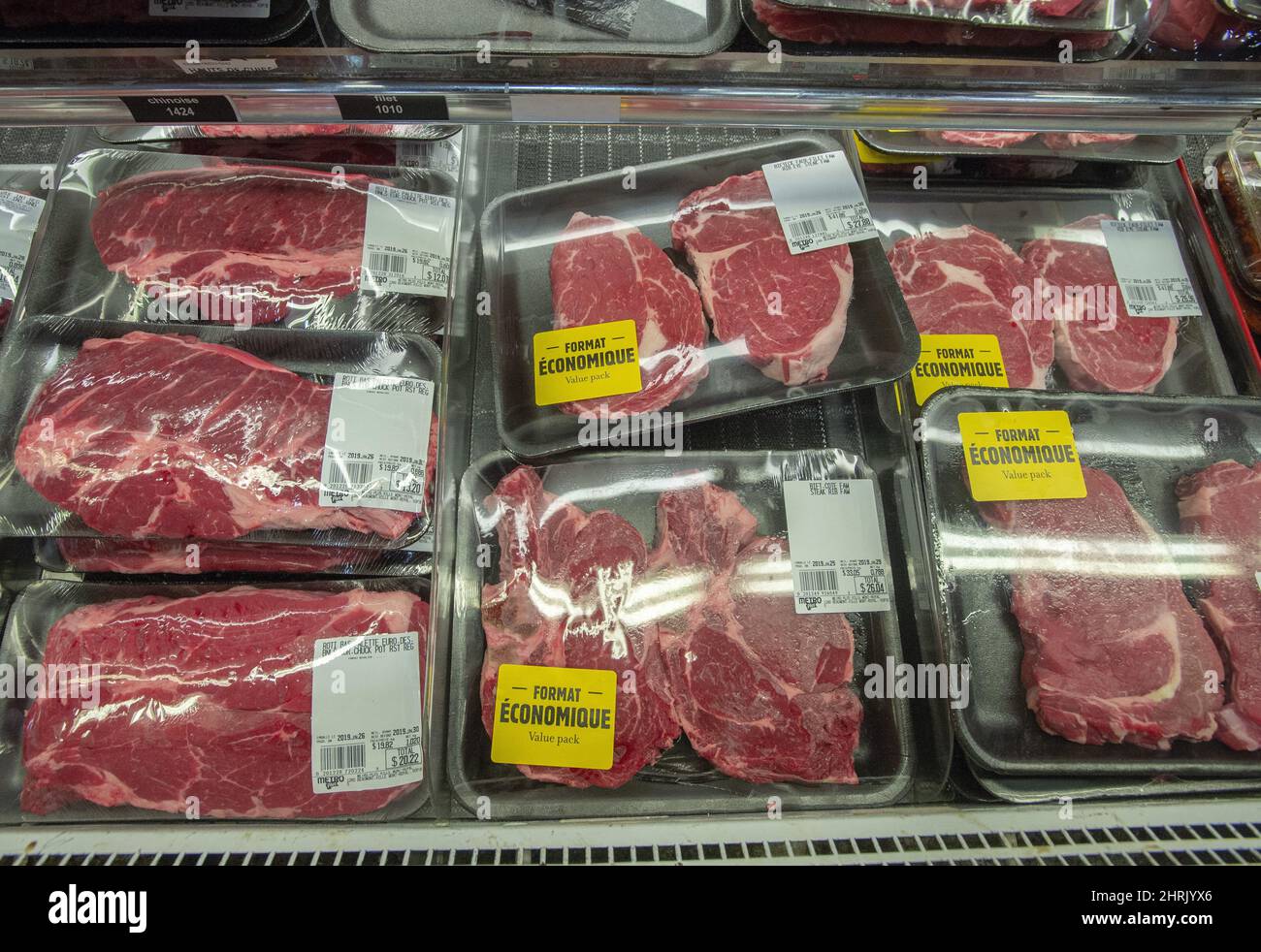 Cuts of beef are seen at a supermarket Wednesday, June 26, 2019 in ...
