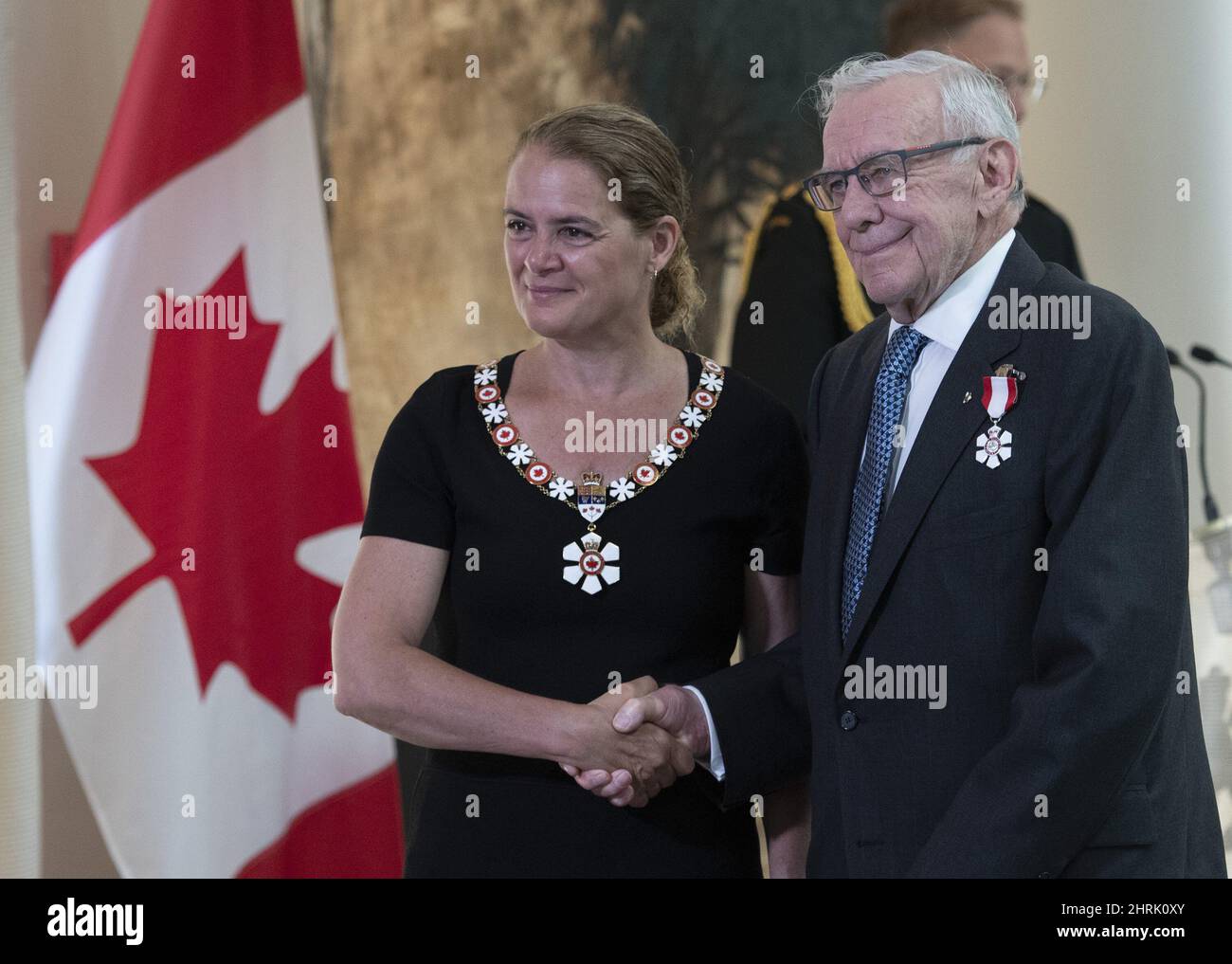 Gordon Gray of Richmond Hill, Ont. receives the Order of Canada from Governor General Julie ...