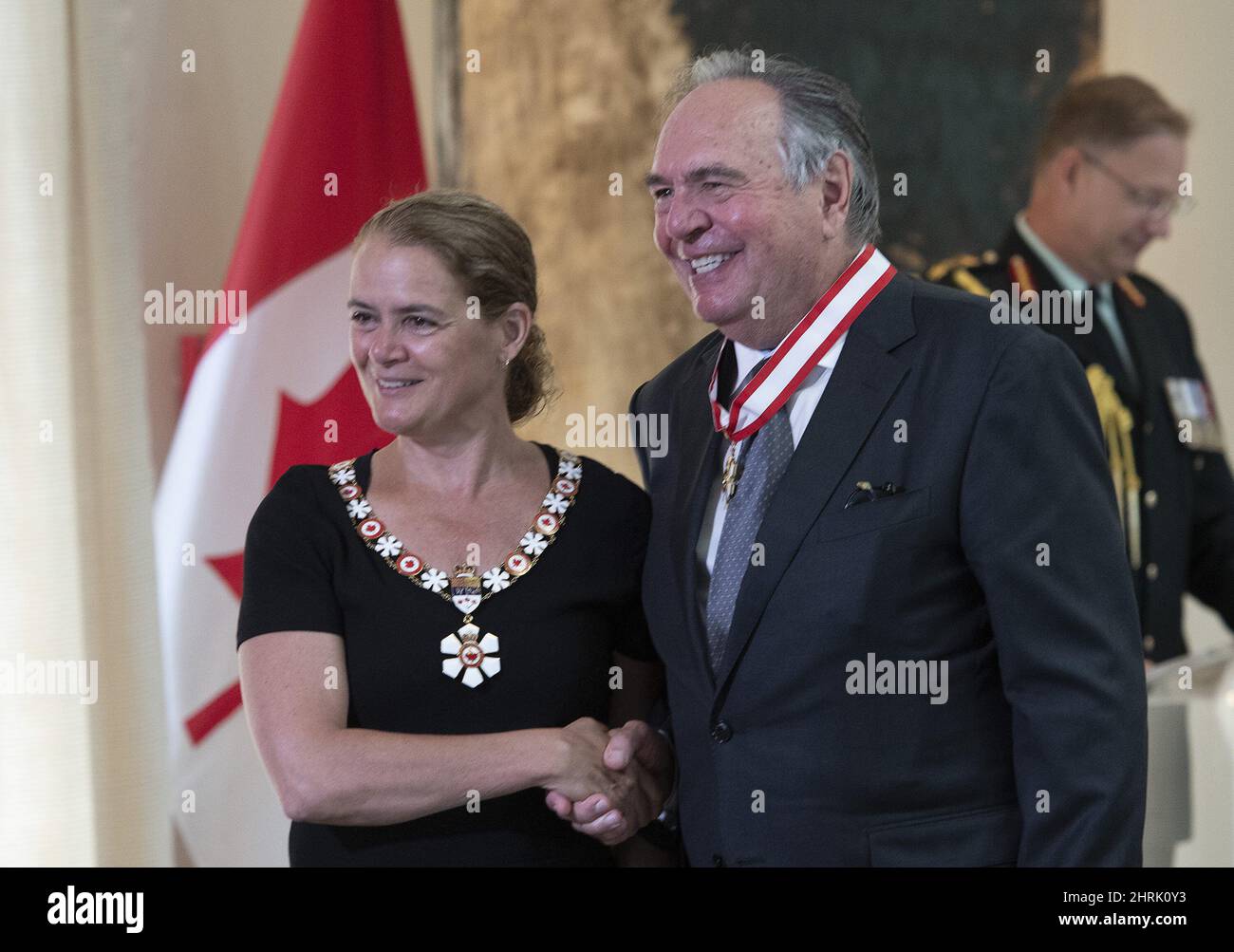Robert Tessier of St-Lambert, Que. receives the Order of Canada from ...