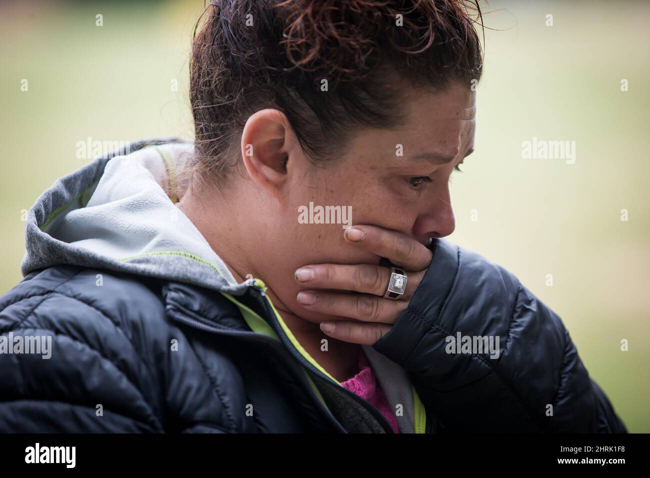 Wanda Stopa, who is currently living in a tent in a homeless camp ...