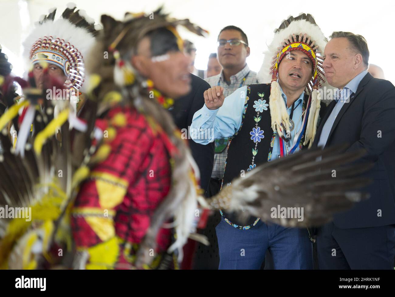 Assembly of First Nations Chief Perry Bellegarde speaks with Quebec ...