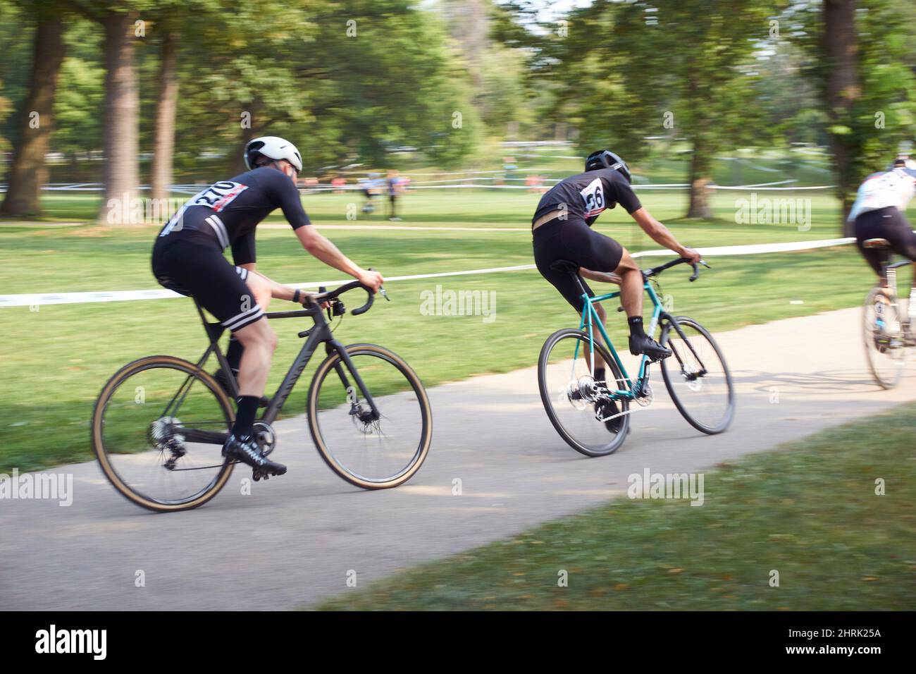 Cyclocross races in Kosciuszko Park, Milwaukee, Wisconsin, USA Stock ...