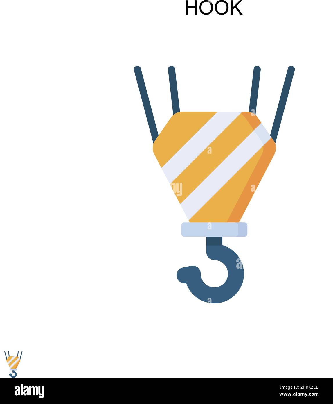 Hook Simple vector icon. Illustration symbol design template for web ...