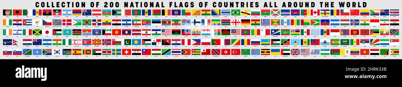National flags of World countries collection Stock Vector Image & Art ...