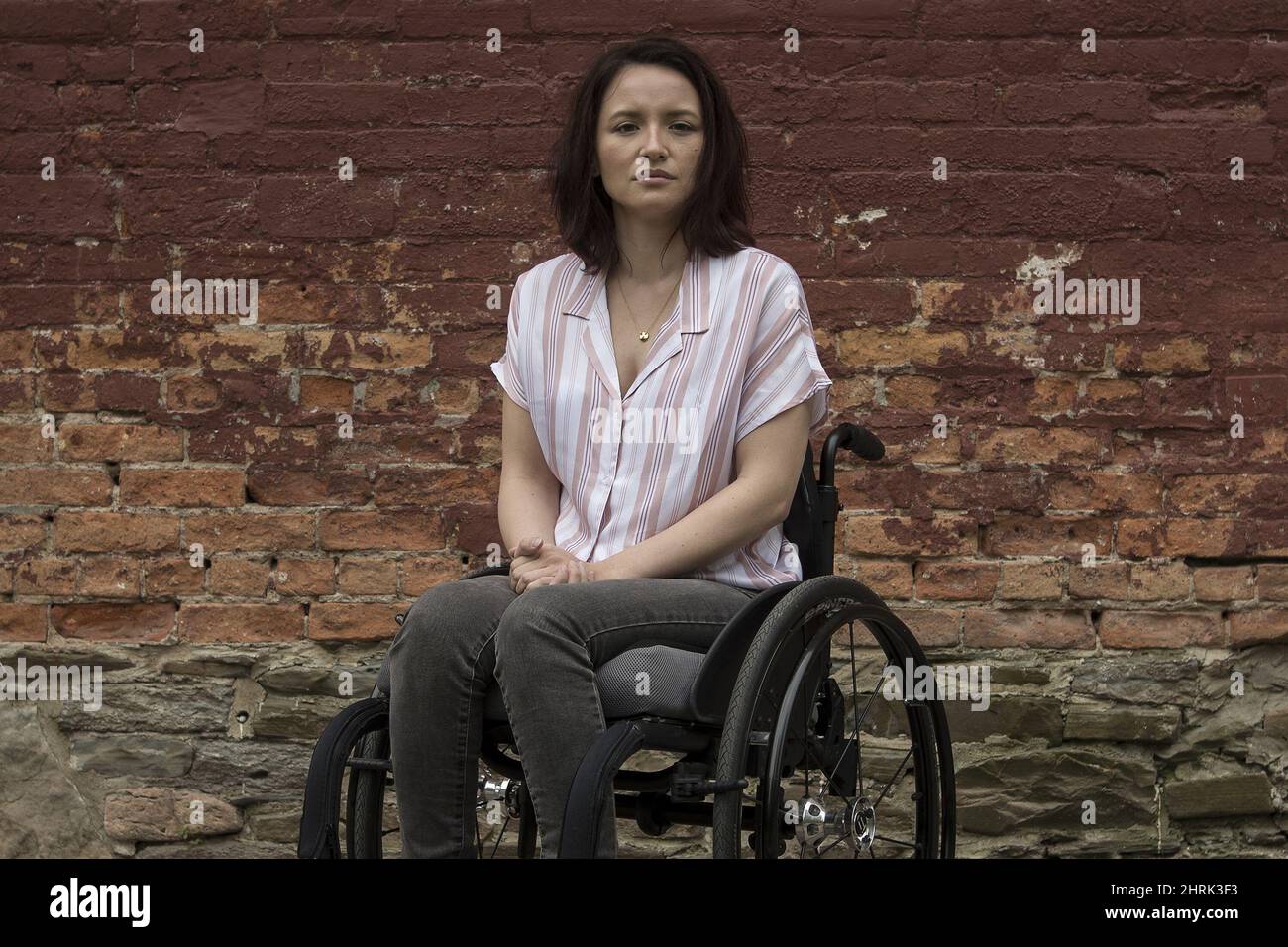 Danielle Kane, a shooting survivor from the Danforth attack, poses for ...