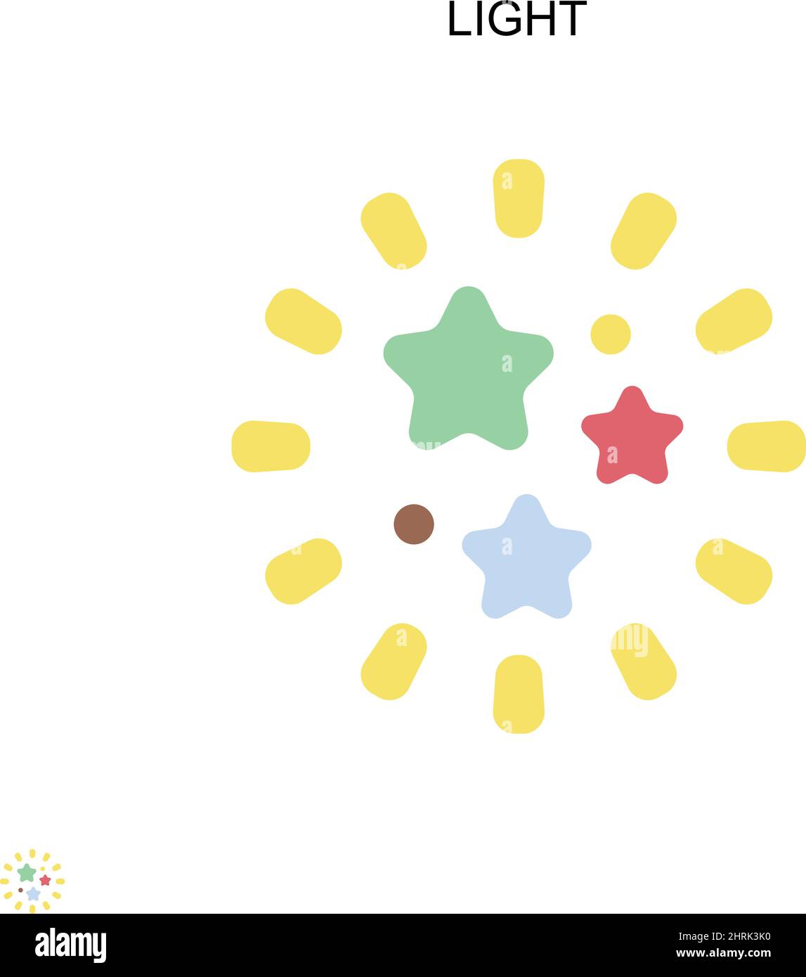 Light Simple vector icon. Illustration symbol design template for web ...