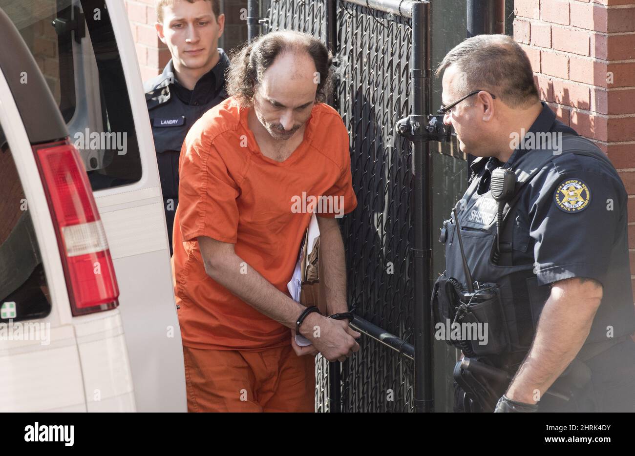 Matthew Vincent Raymond arrives at provincial court in Fredericton on ...