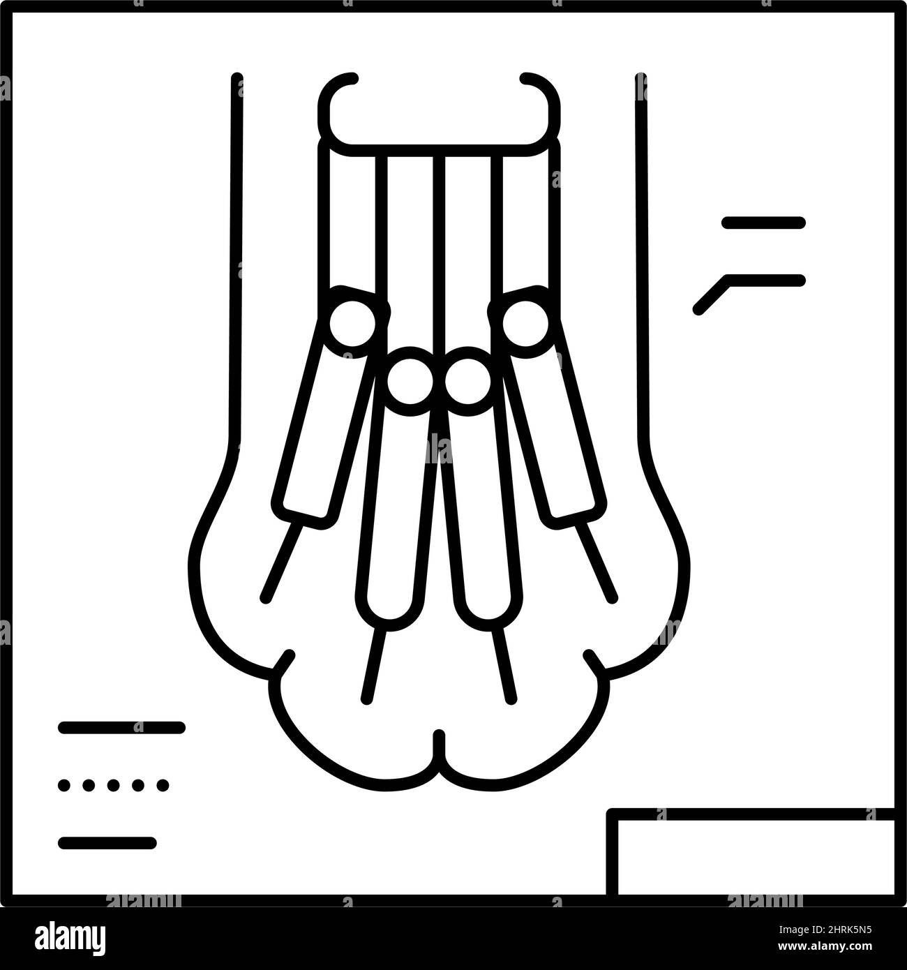 digital radiology line icon vector illustration Stock Vector Image ...