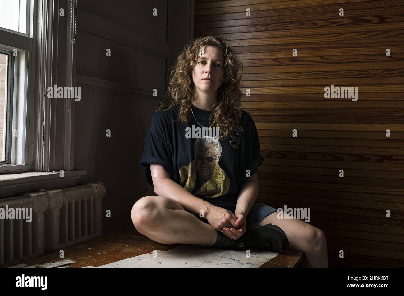 Musician Simone Schmidt poses for a photo in a rehearsal space in ...