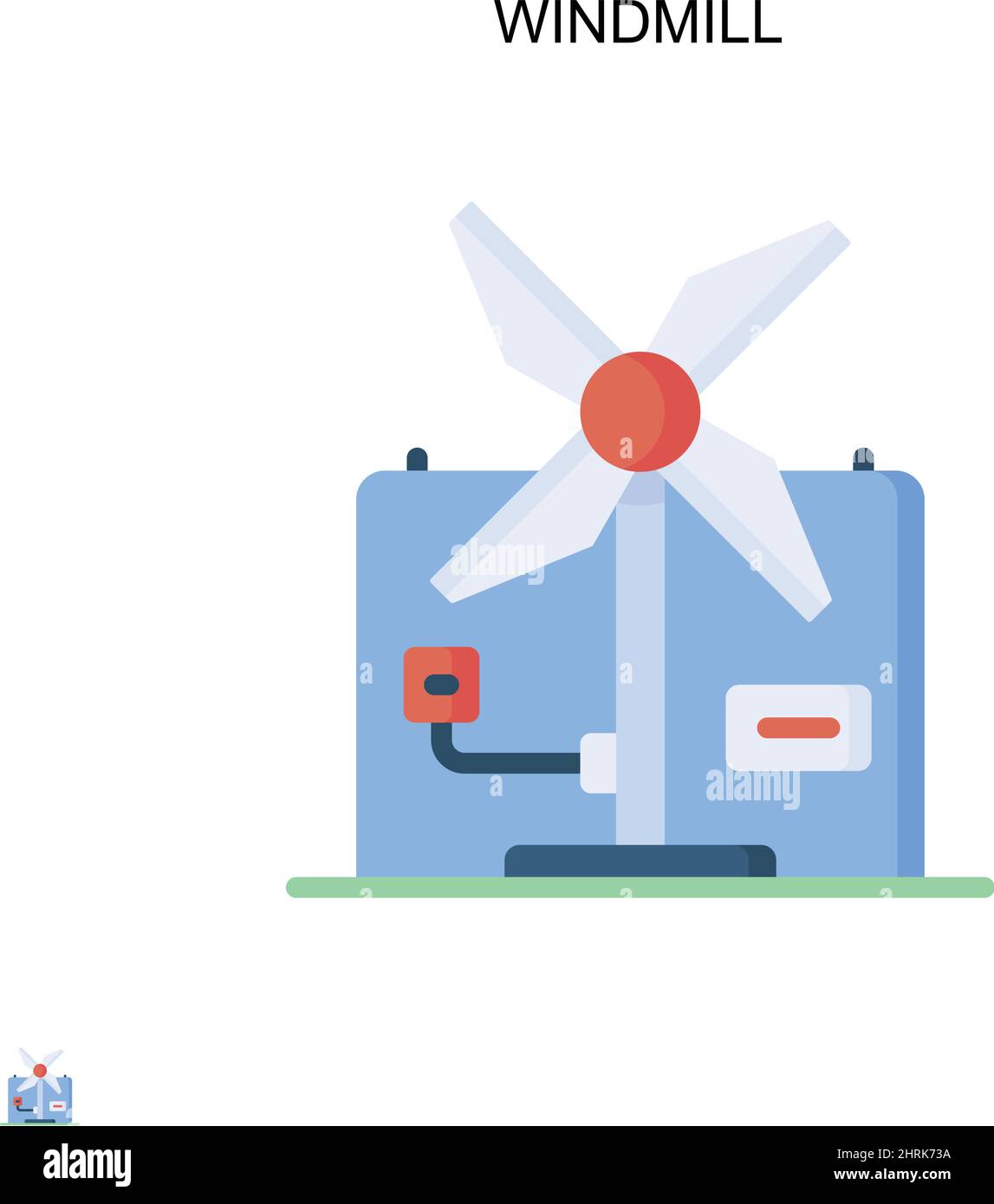 Offshore windfarm electricity Stock Vector Images - Alamy