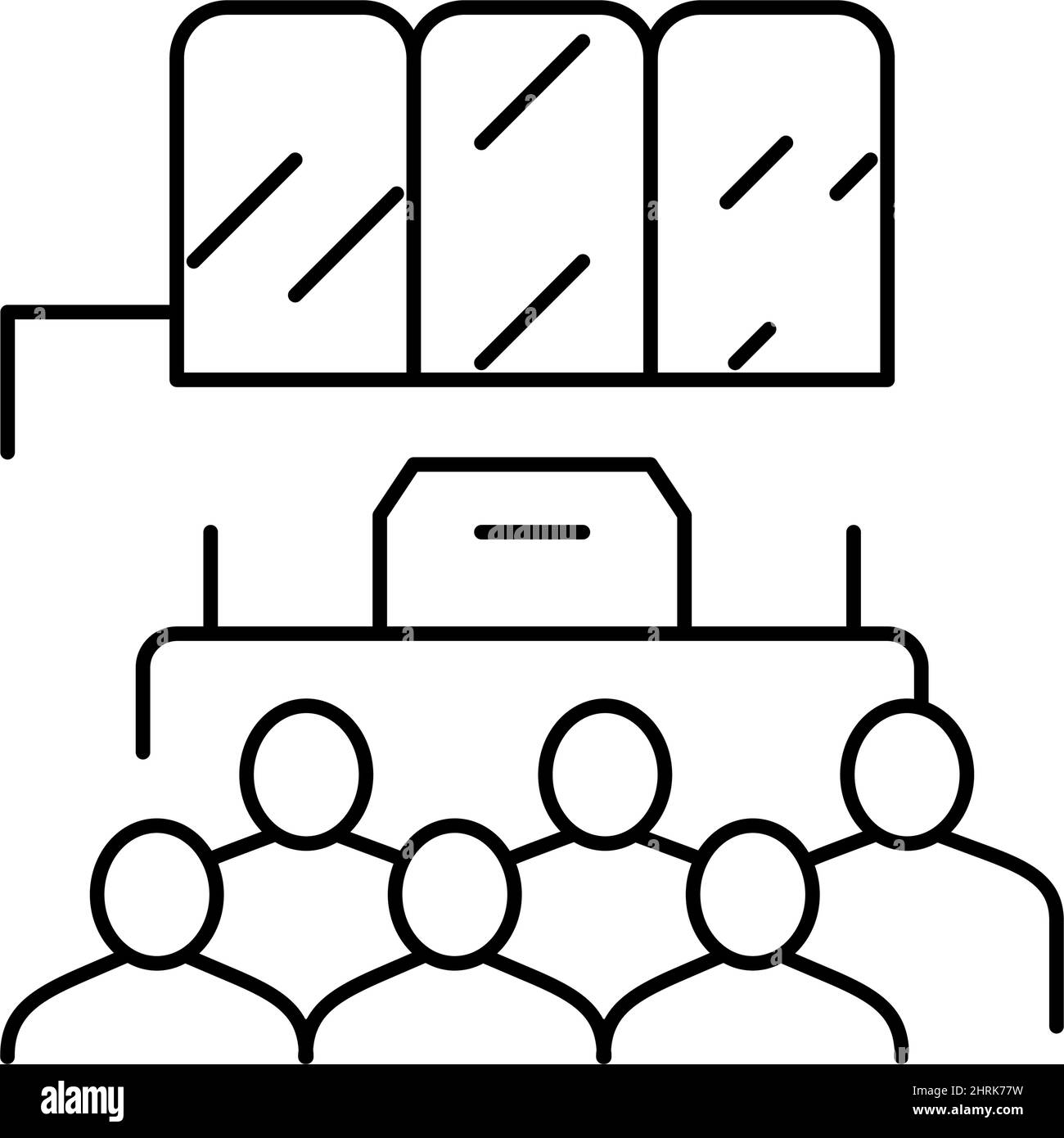 farewell room line icon vector illustration Stock Vector Image & Art ...