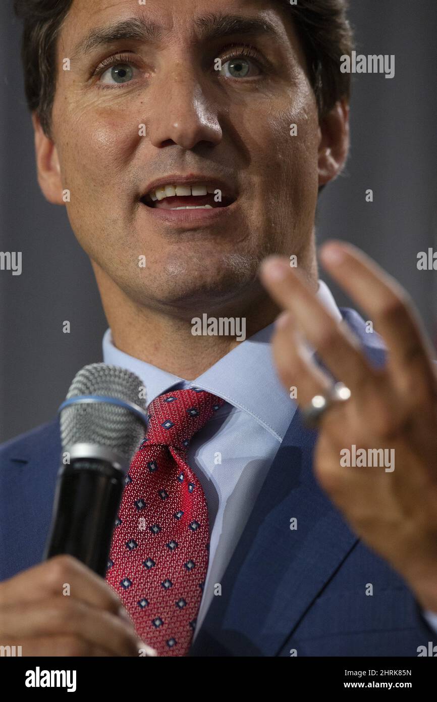 Prime Minister Justin Trudeau attends a Liberal Party fundraiser in ...